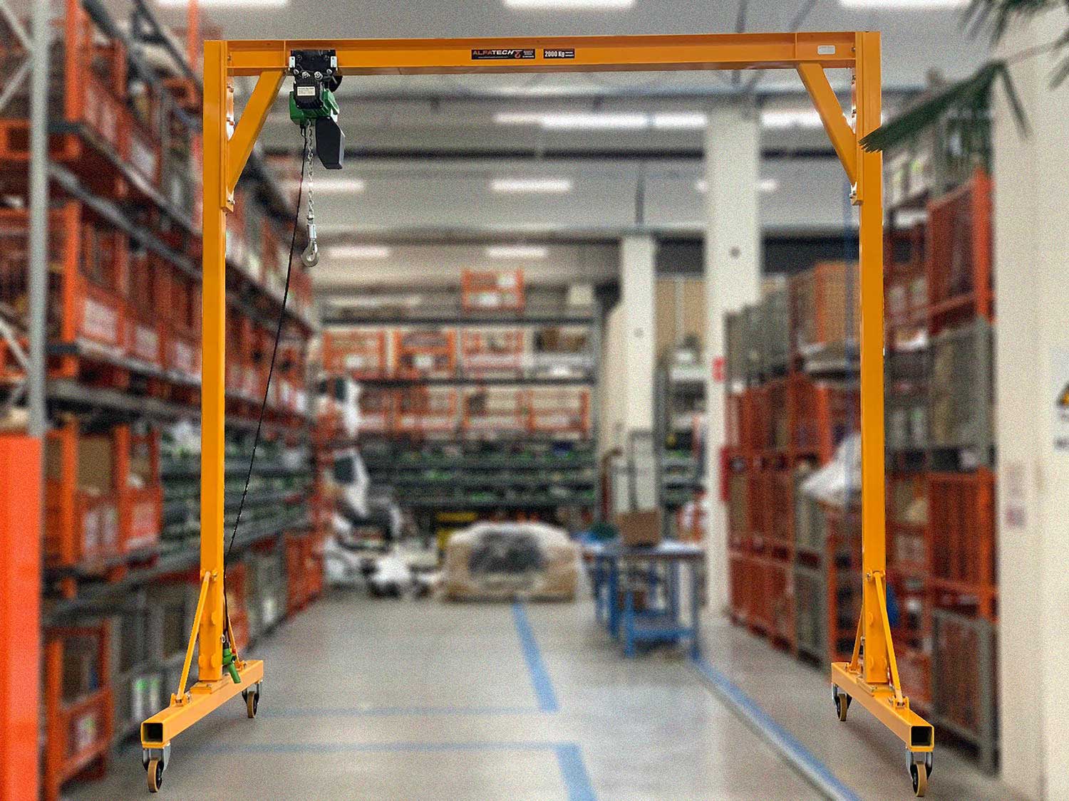 Gru a Portale o a cavalletto su ruote (fissa o regolabile) - Alfatech ...