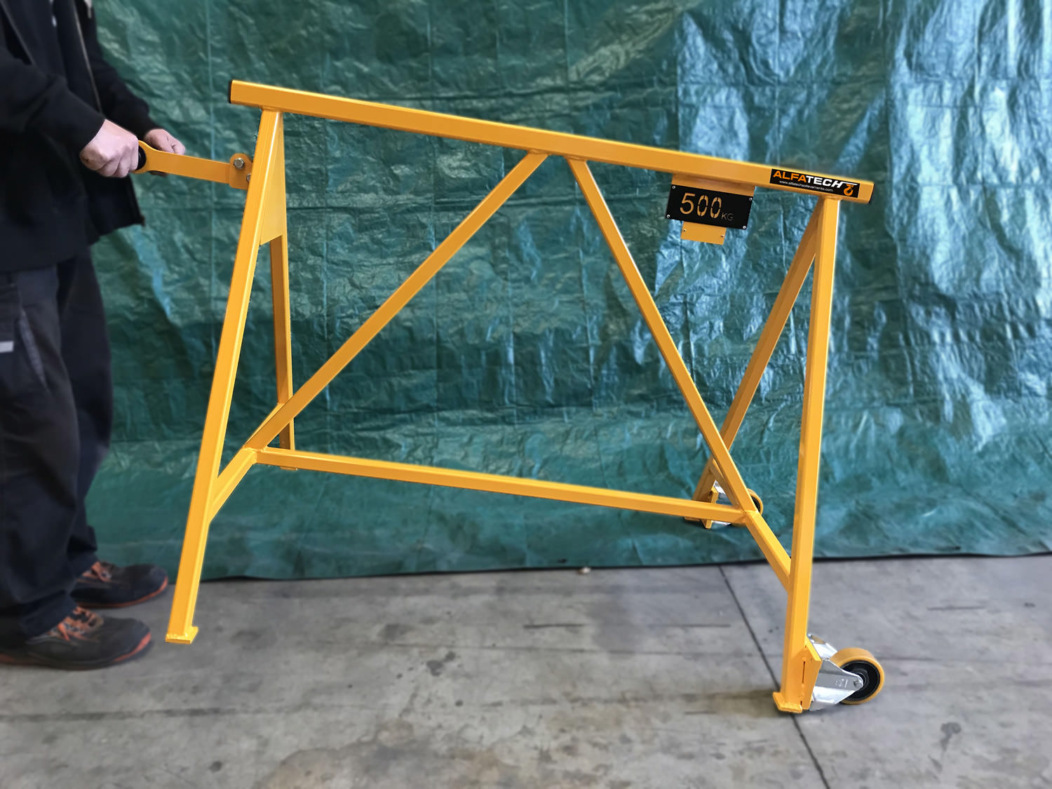 Cavalletti da appoggio con ruote certificati CE - Alfatech ...