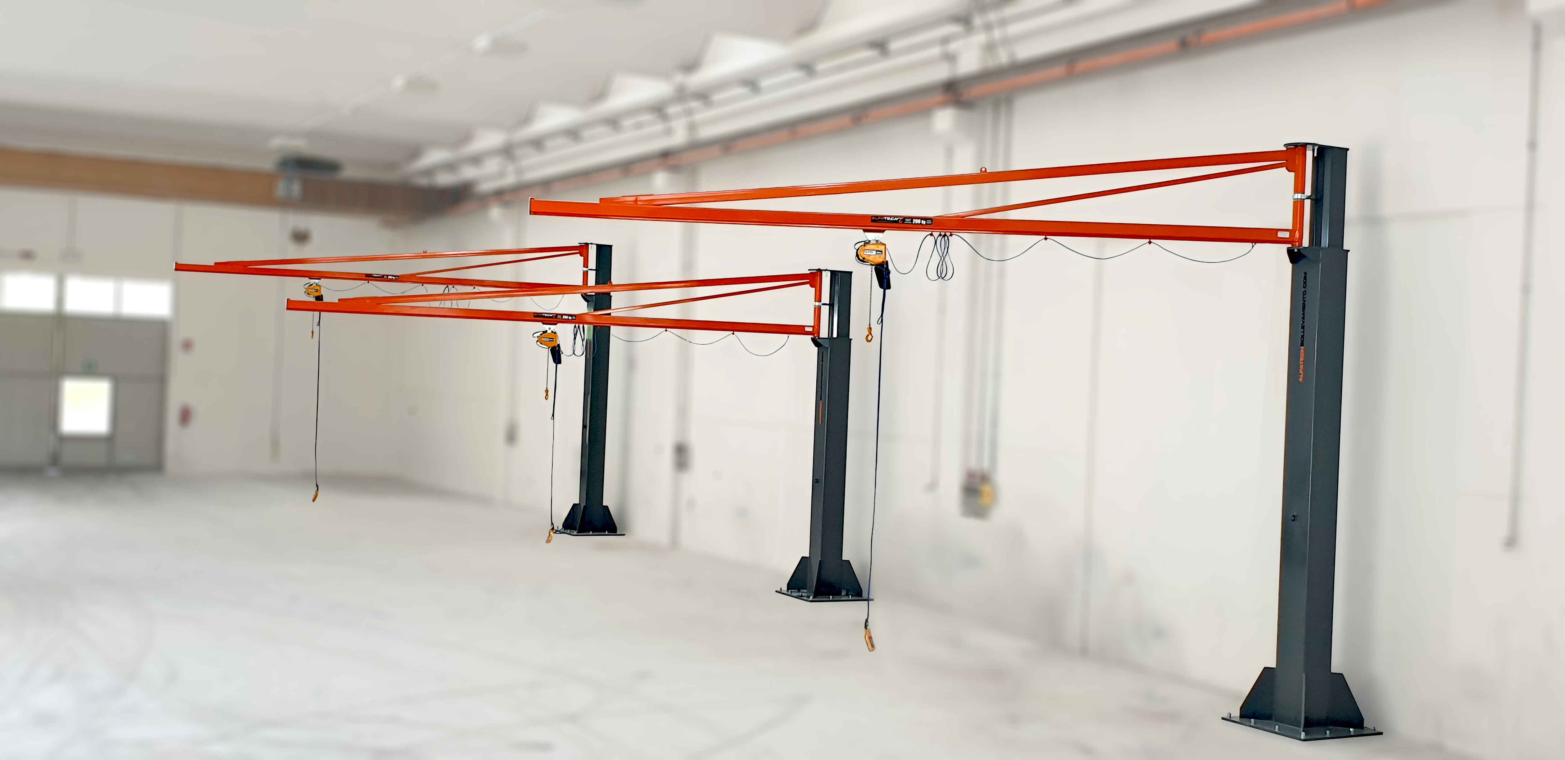 Sollevamento & Appoggio: gru a bandiera a colonna - Alfatech