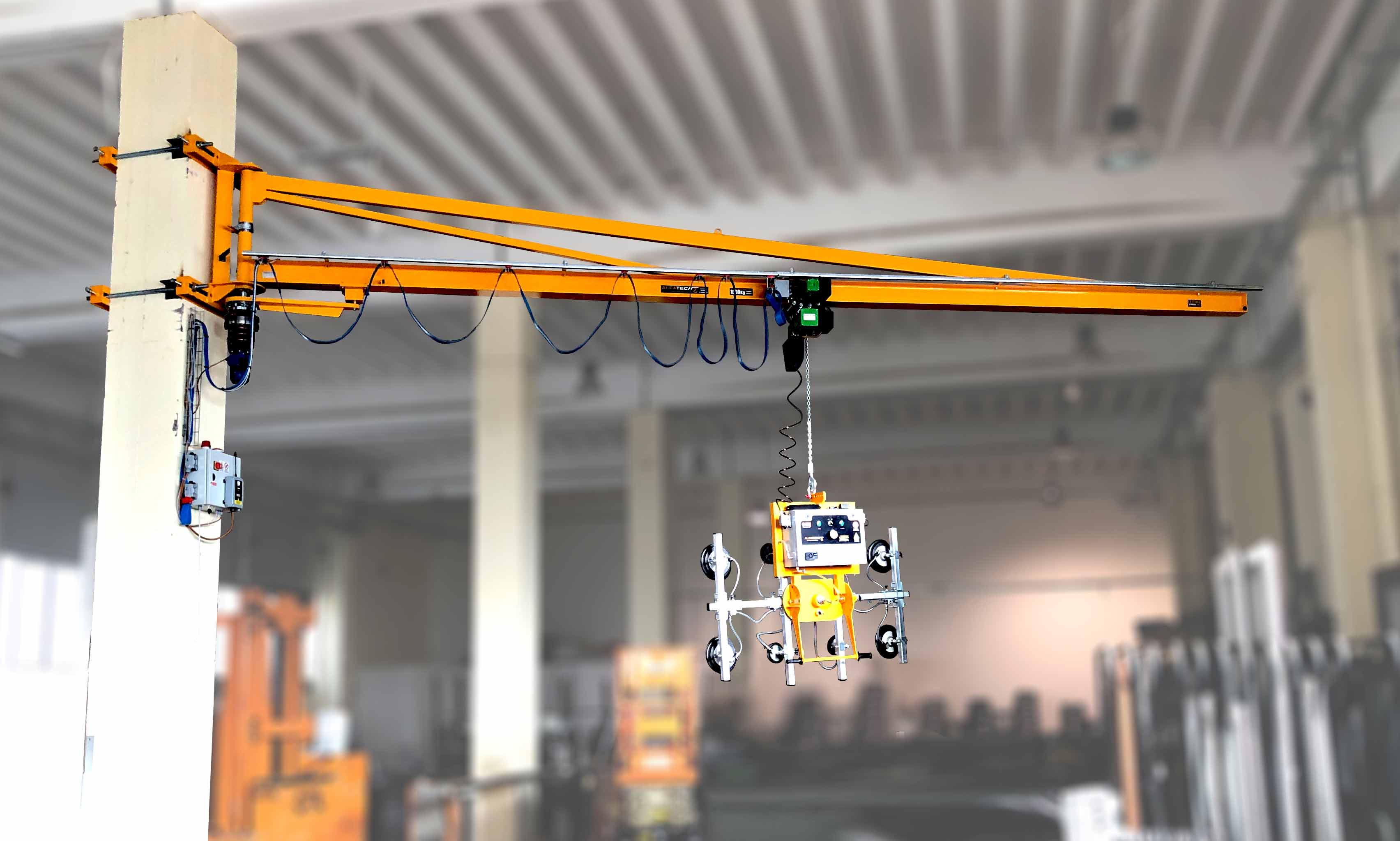 Sollevamento & Appoggio: Gru a bandiera a mensola - Alfatech