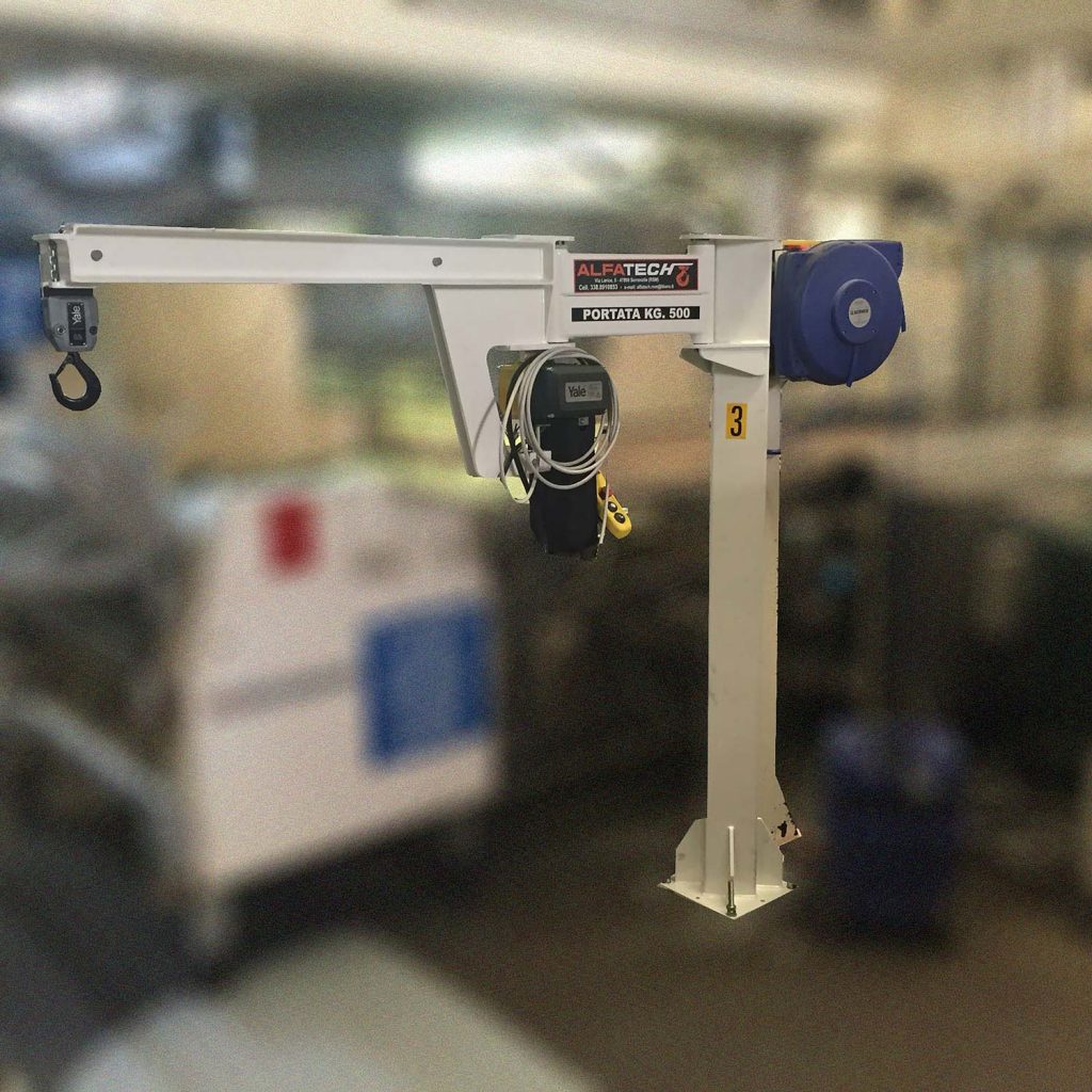 Sollevamento & Appoggio: gru a bandiera a colonna - Alfatech