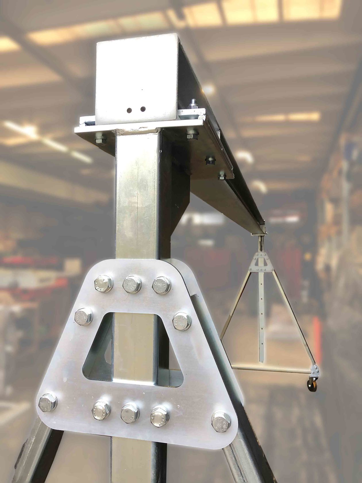 Gru a Portale o a cavalletto tipo "ALUFER" su ruote regolabile ...