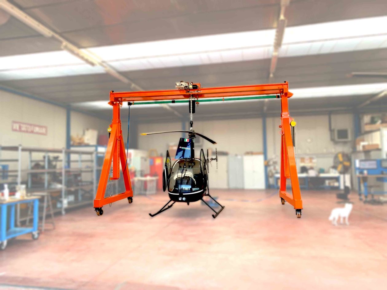 Gru a Portale regolabile in altezza con paranco manuale a catena ...